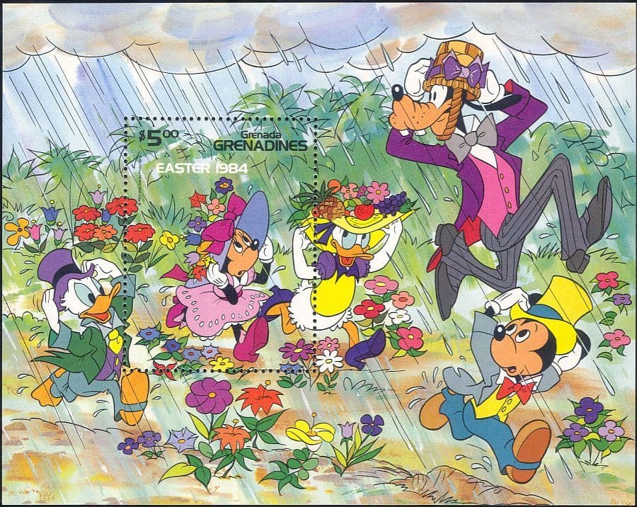 Grenada Grenadines 1984 Disney/ Easter/ Minnie/ Daisy/ Cartoons ...