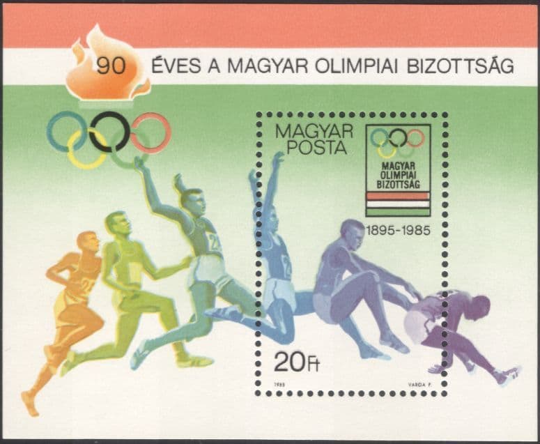 Hungary 1985 Sports/ Games/ Olympics/ Olympic Committee/ Long Jump ...