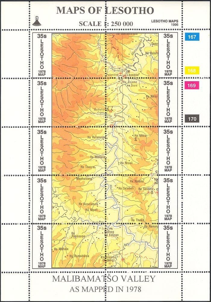 Lesotho 1996 Maps/ Map-making/ Geography/ Cartography/ History ...
