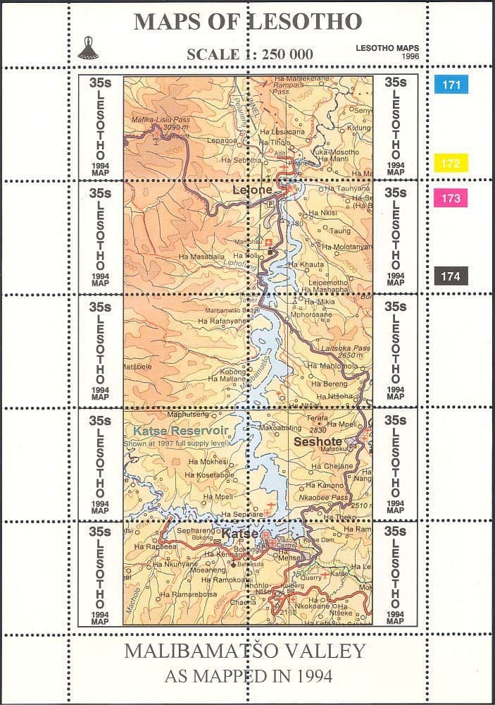Lesotho 1996 Maps/ Map-making/ Geography/ Cartography/ History ...