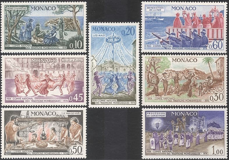 Monaco 1973 Maypole/ Fire-dance/ Dancing/ Procession/ Traditions ...