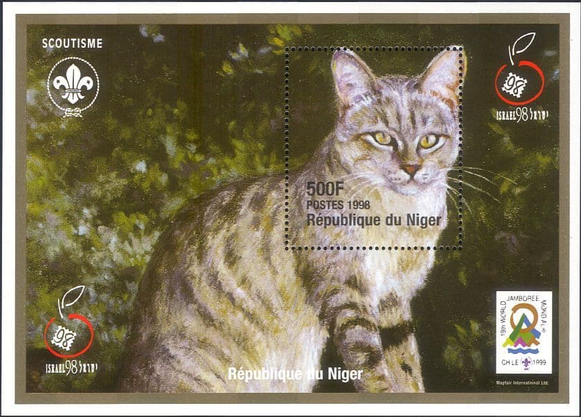 Niger 1998 Domestic Cats/ Pets/ Animals/ Nature/ Scouts/ StampEx 1v m/s ...