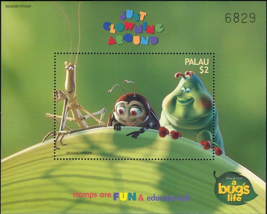 Palau 1998 "Bug s Life"/ Disney/ Films/ Cinema/ Animation/ Insects 1v m ...