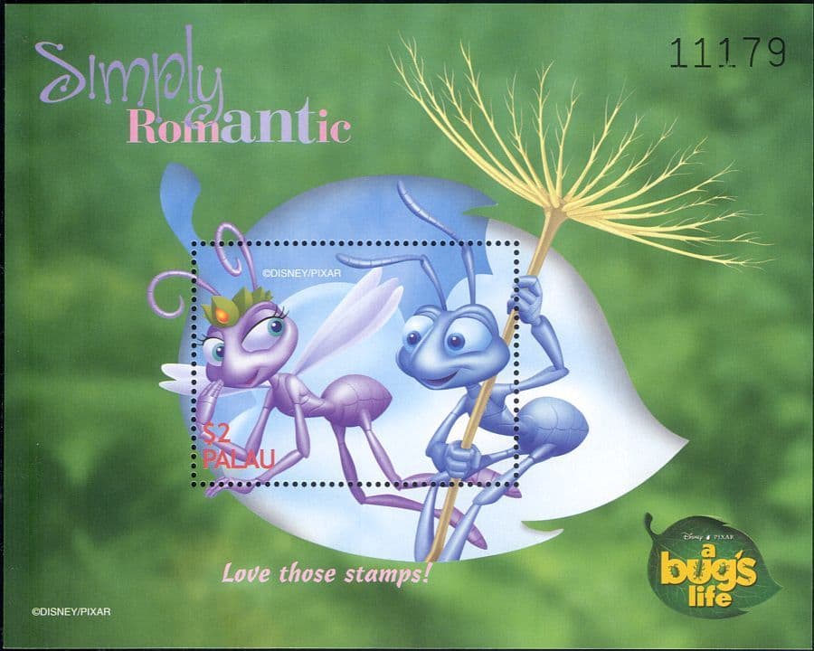 Palau 1998 "Bug s Life"/ Disney/ Films/ Cinema/ Animation/ Insects 1v m ...