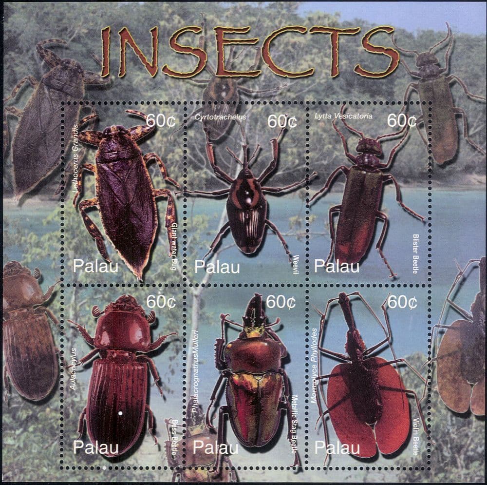 Palau 2003 Insects/ Beetles/ Nature/ Bugs/ Wildlife/ Conservation 6v m ...
