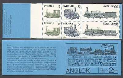 Sweden 1975 Trains/Steam Engines/Rail/Railways/Transport 6v bklt n23443