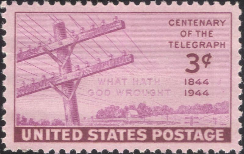 USA 1944 Telegraph 100th Anniversary/ Communications ...