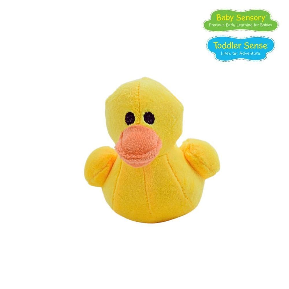 Baby Sensory Timmy the Tummy Time Duck soft toy with internal bell