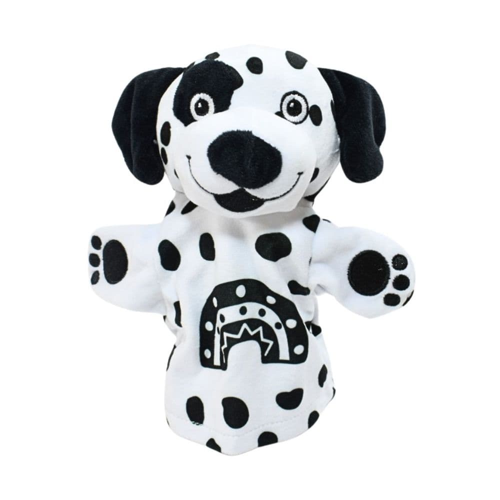 Black & White Dog Hand Puppet