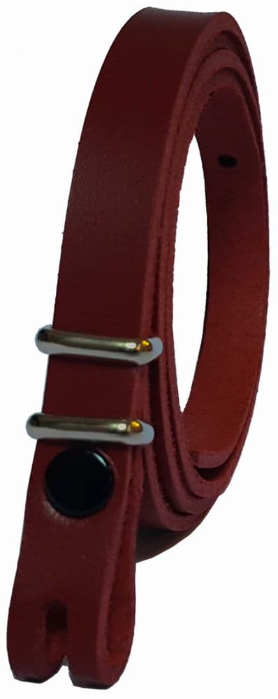 12 5 mm Red Snap Fit Leather Belt