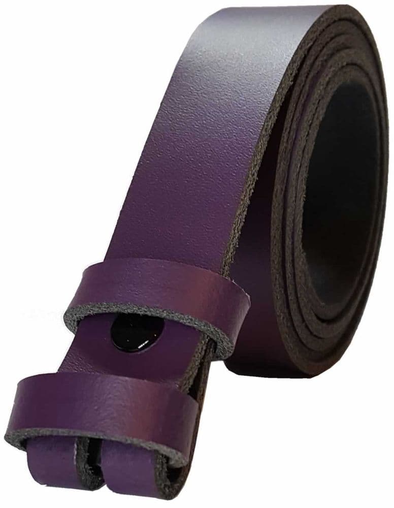 20mm Purple Snap Fit Leather Belt