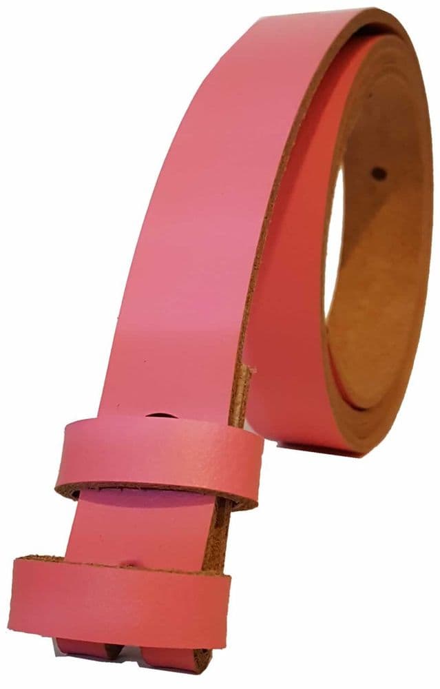 25 mm Pink Snap Fit Leather Belt