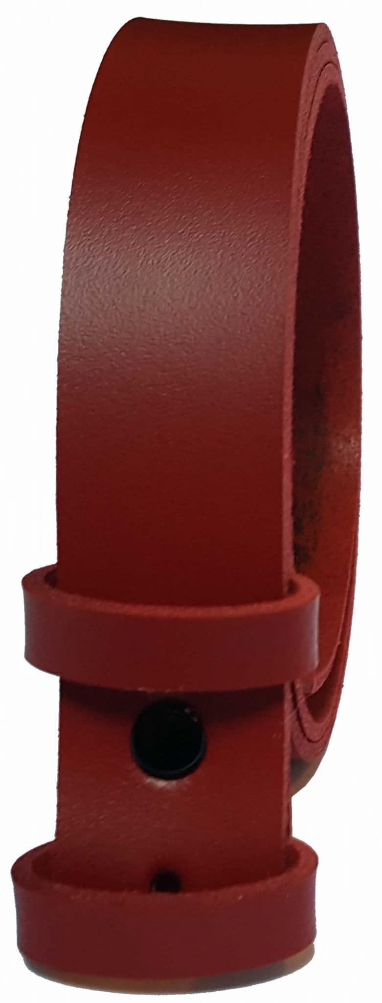 25 mm Red Snap Fit Leather Belt