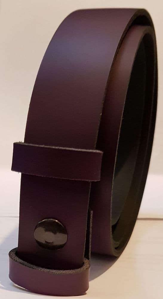 30mm Purple Snap Fit Leather Belt