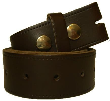 38mm DARK BROWN BELT Snap Fit