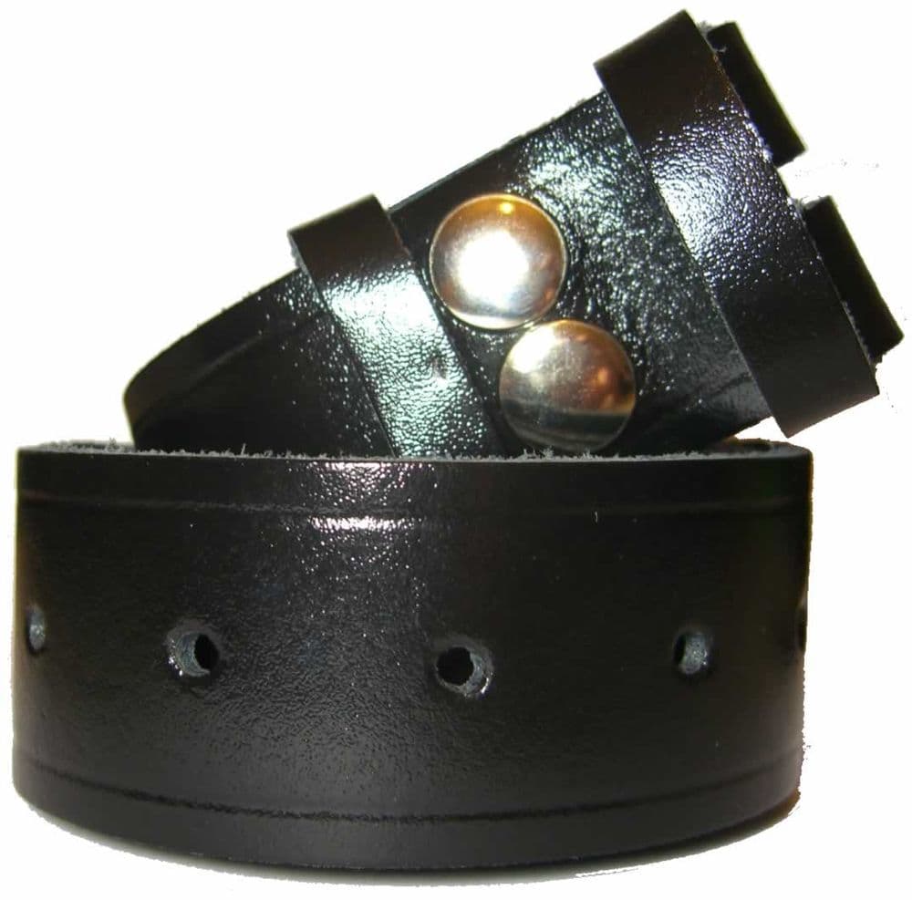 38mm Glossy Snap Fit Leather Belt