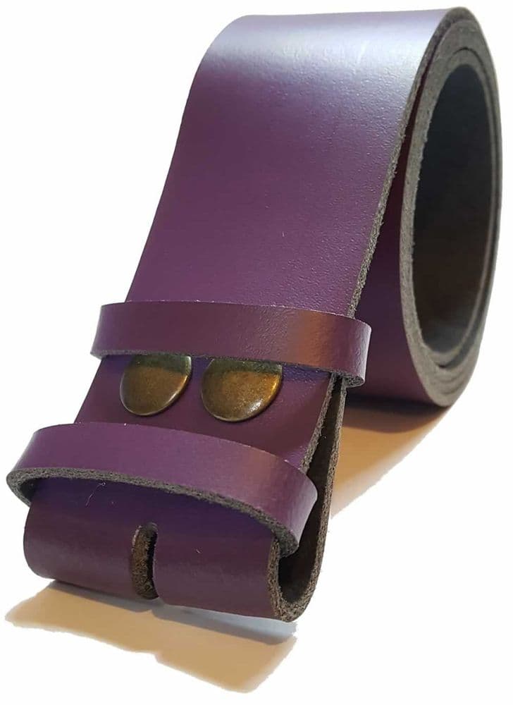 45mm Purple Snap Fit Leather Belt