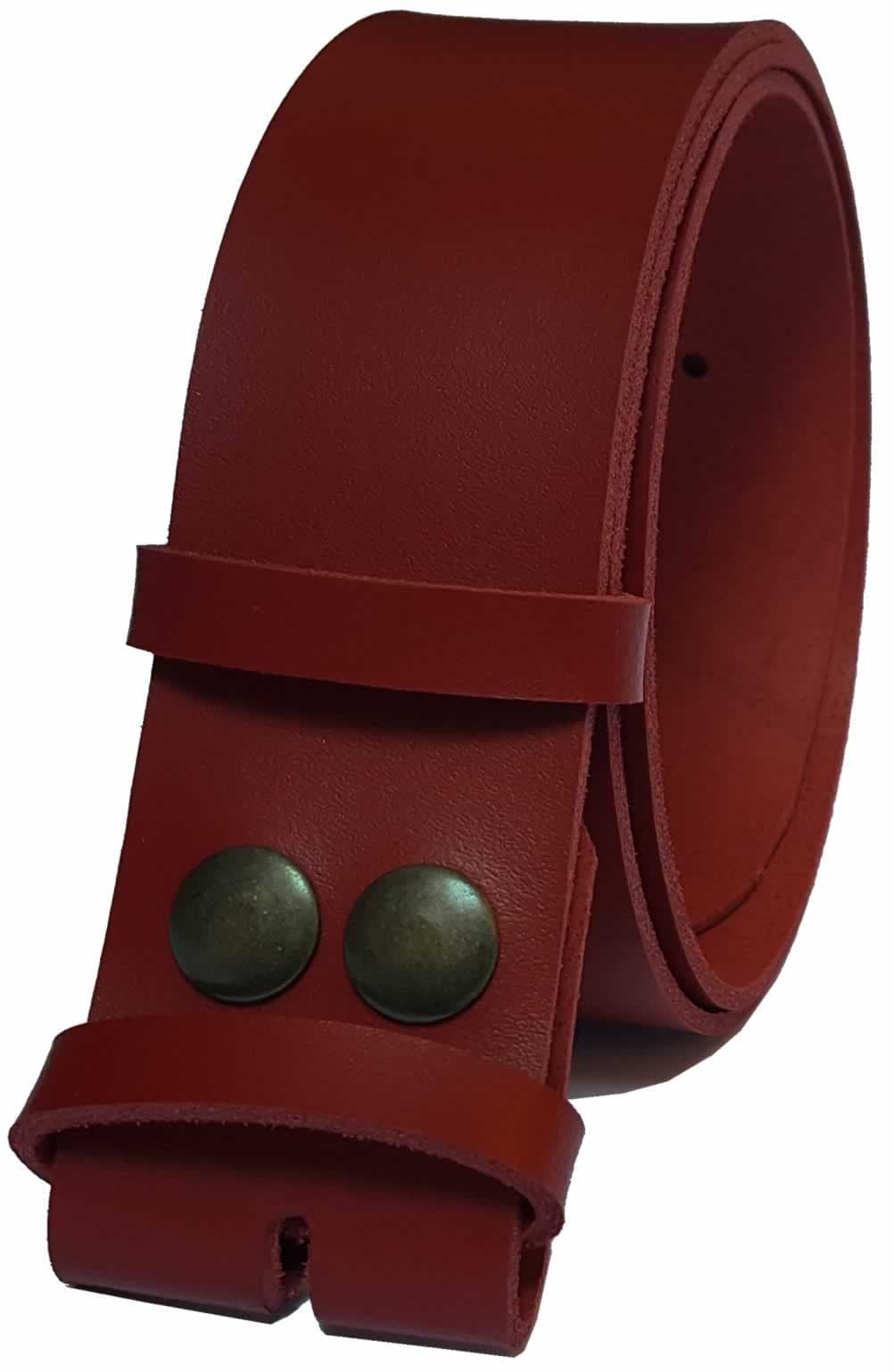 45mm Red Snap Fit Leather Belt