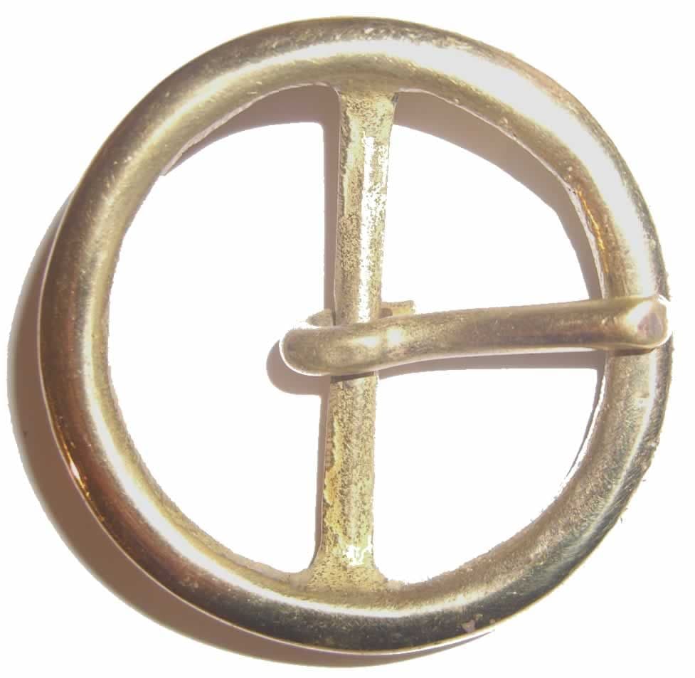 50mm Round Solid Brass Belt Buckle BUC128