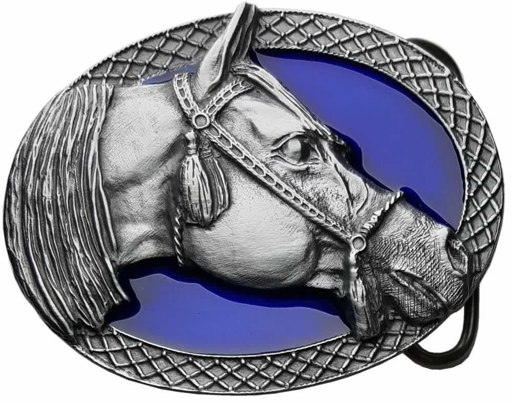 Arabian Horse - Blue Belt Buckle Code FM2