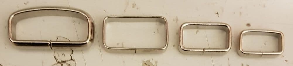 BELT LOOP - NICKEL PLATED - VARIOUS WIDTHS