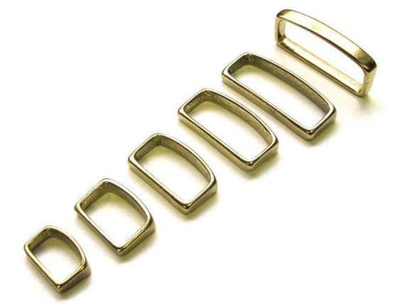BELT LOOP - SOLID BRASS - VARIOUS WIDTHS