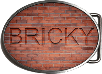 Brick Layer Bricky Bricklayer Belt Buckle Code A0145