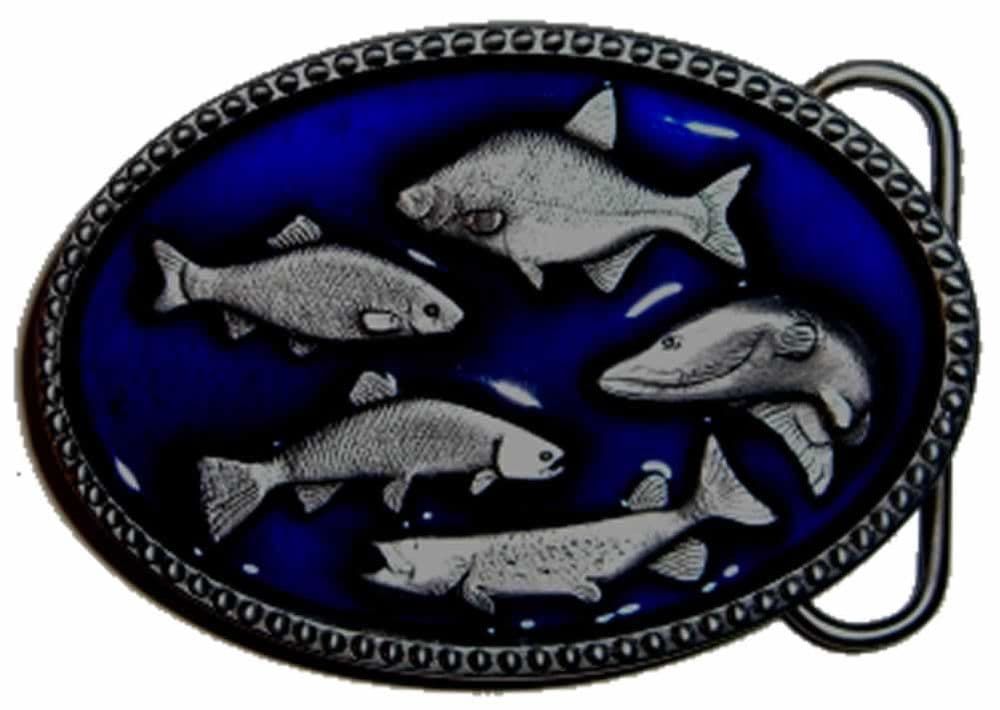 Carp Salmon Trout Pike Chub Fish Belt Buckle with display stand Product ...
