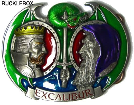 Excalibur King Arthur Belt Buckle Code BE3