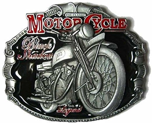 H R D Vincent Black Shadow Motorcycle Belt Buckle with display stand ...
