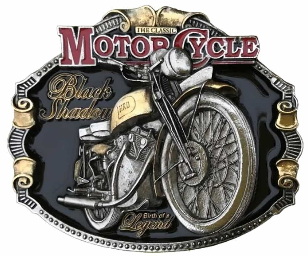 H R D Vincent Black Shadow Motorcycle Gold and Silver Plated Belt ...