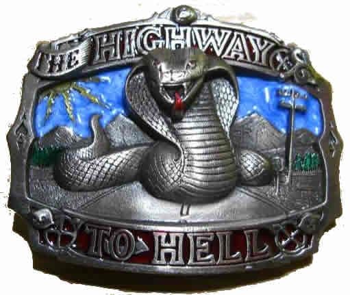HIGHWAY TO HELL BELT BUCKLE Code AA2