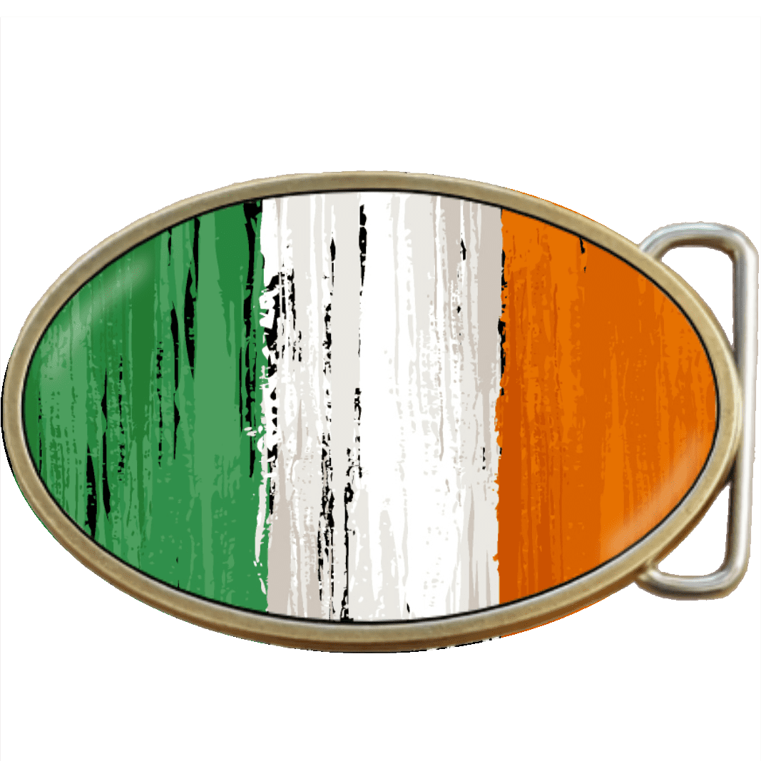 Irish Grunge Ireland Flag Belt Buckle Code A0018