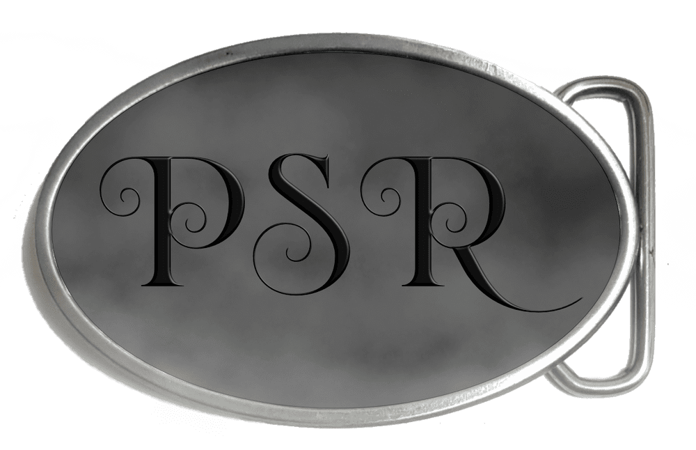 Monogram Personalised Belt Buckle