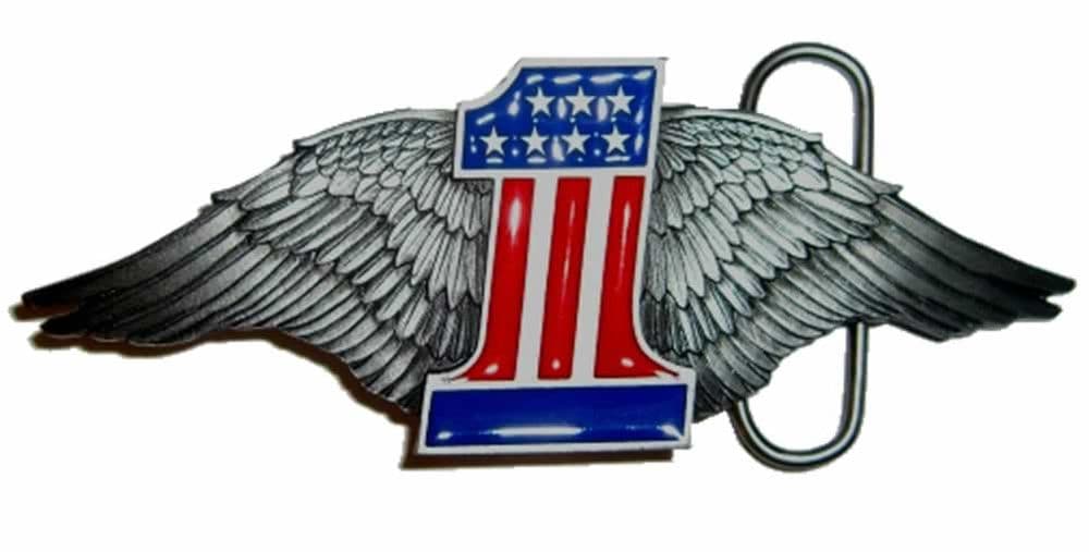 No 1 US Flag and Wings with display stand