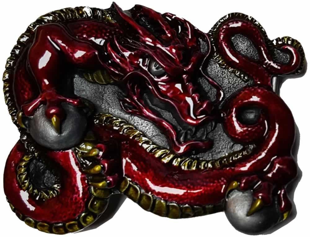 Red Chinese Dragon Belt Buckle display stand Code PK2