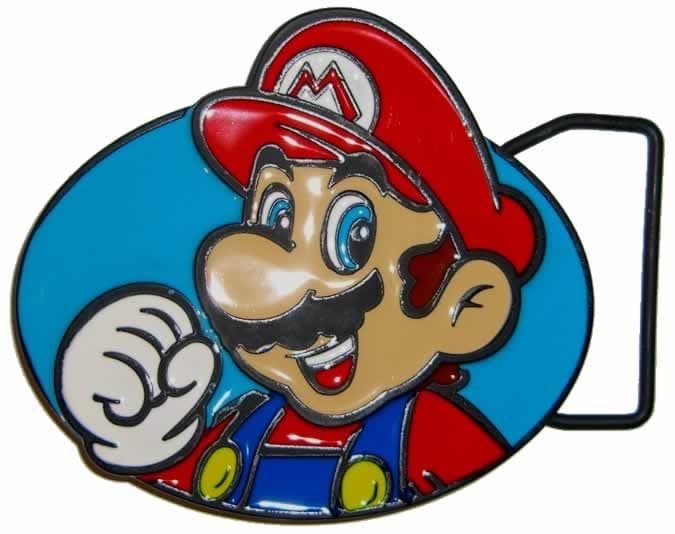 Super Mario Belt Buckle with display stand - Officially Licensed