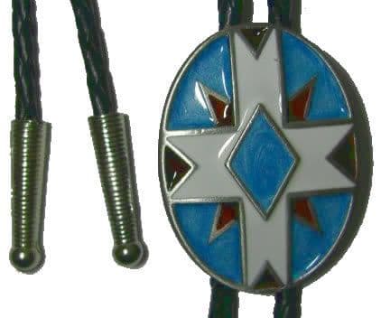 SW South West Cross Design Bolo Tie Code BT42