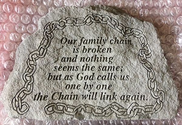 Family Chain Memorial Stone