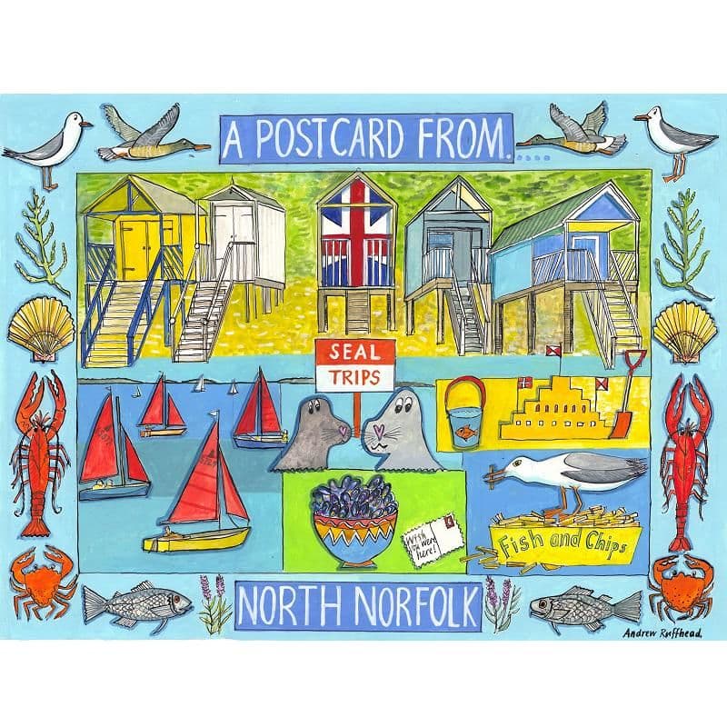 A Post Card from North Norfolk | A3 Print | Andrew Ruffhead