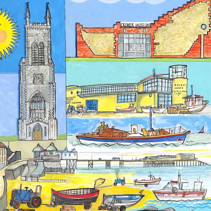 Cromer Norfolk | A3 Art Print | Andrew Ruffhead