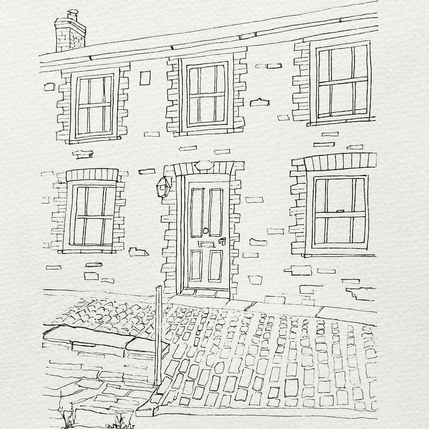 Doc Martins House | Limited Edition Print | Alison Collins
