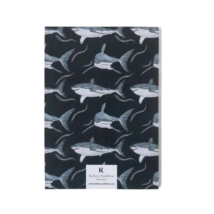 Great White Shark A5 Notebook | Kelsey Emblow