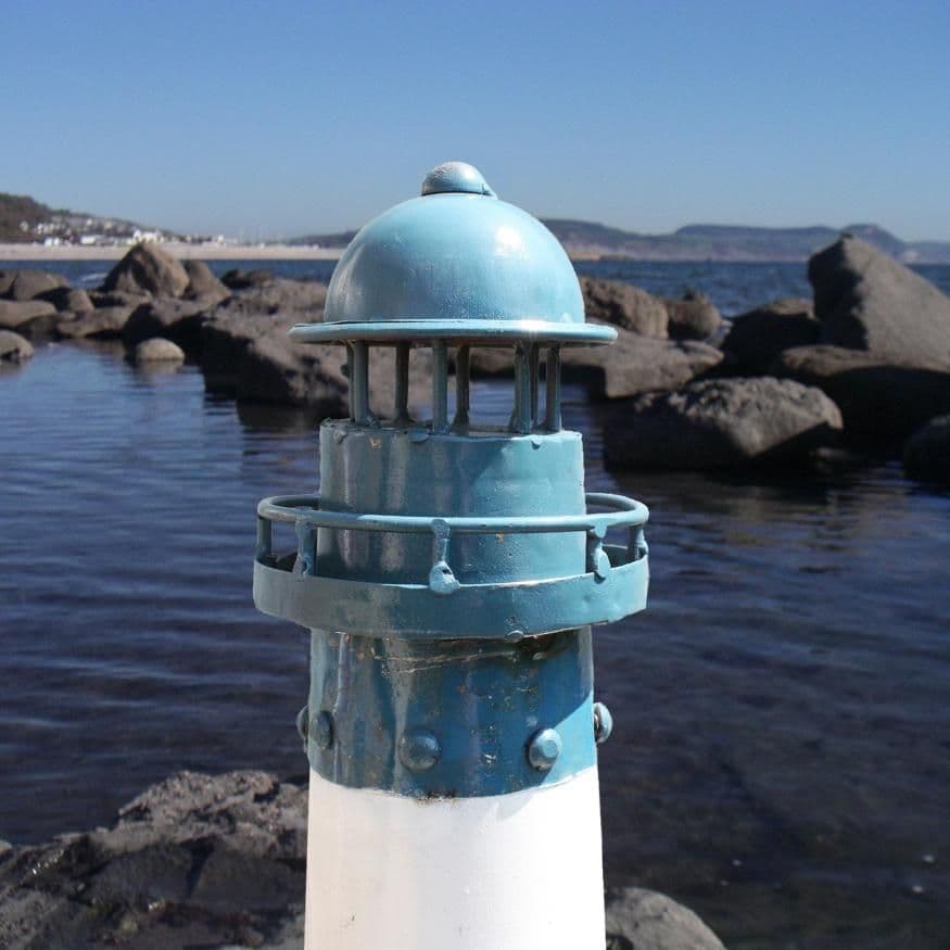Metal Lighthouse | Recycled Steel Drum Lighthouse