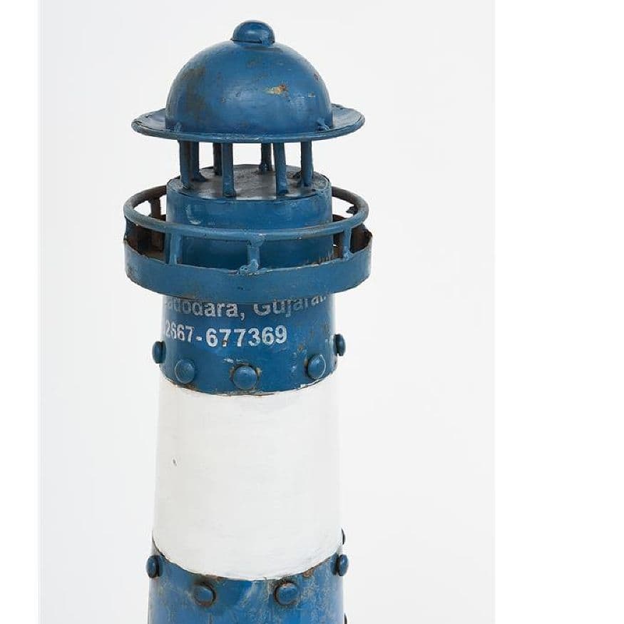 Metal Lighthouse | Recycled Steel Drum Lighthouse