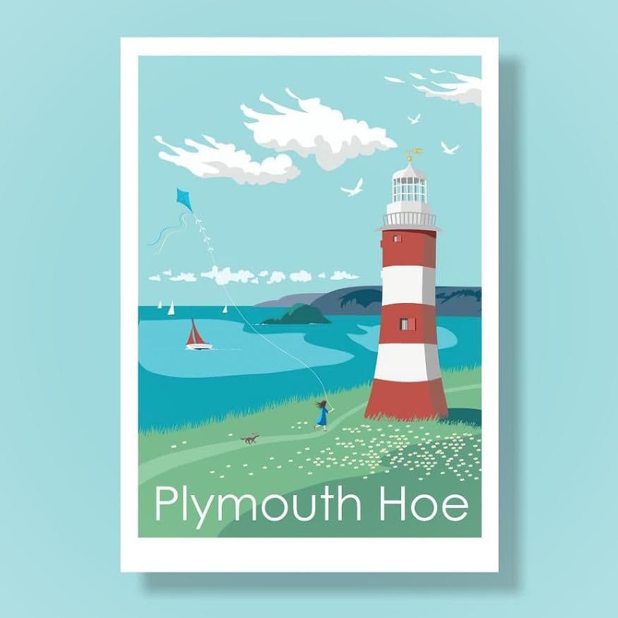 Plymouth Hoe | Travel Art Print | Tor Allen