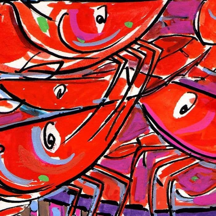 Prawns Signed Print | Fine Art Print | Andrew Ruffhead