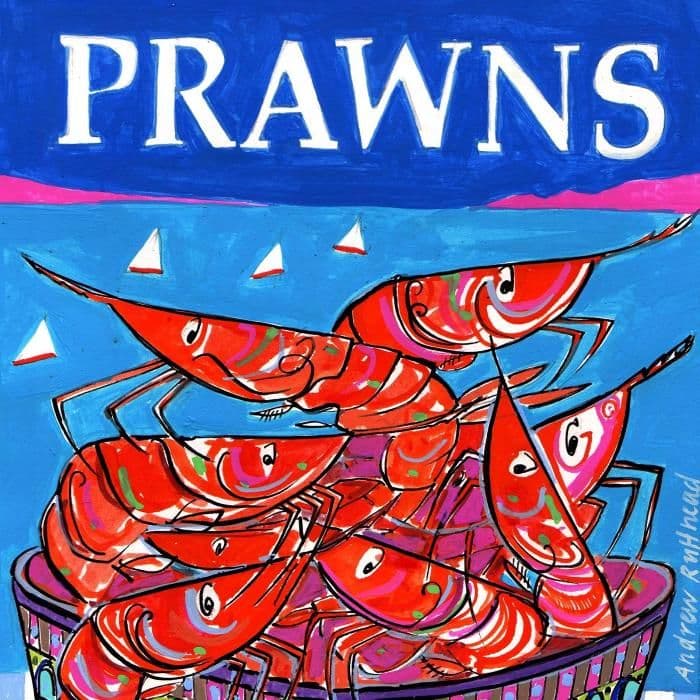 Prawns Signed Print | Fine Art Print | Andrew Ruffhead