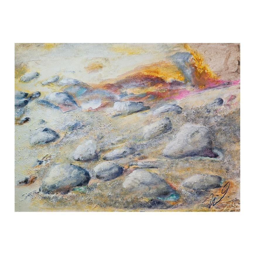 Prussia Cove Boulders | Original Painting | David Raine