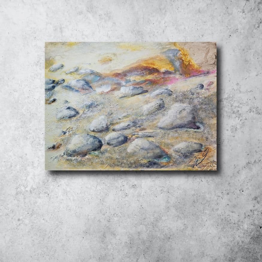 Prussia Cove Boulders | Original Painting | David Raine